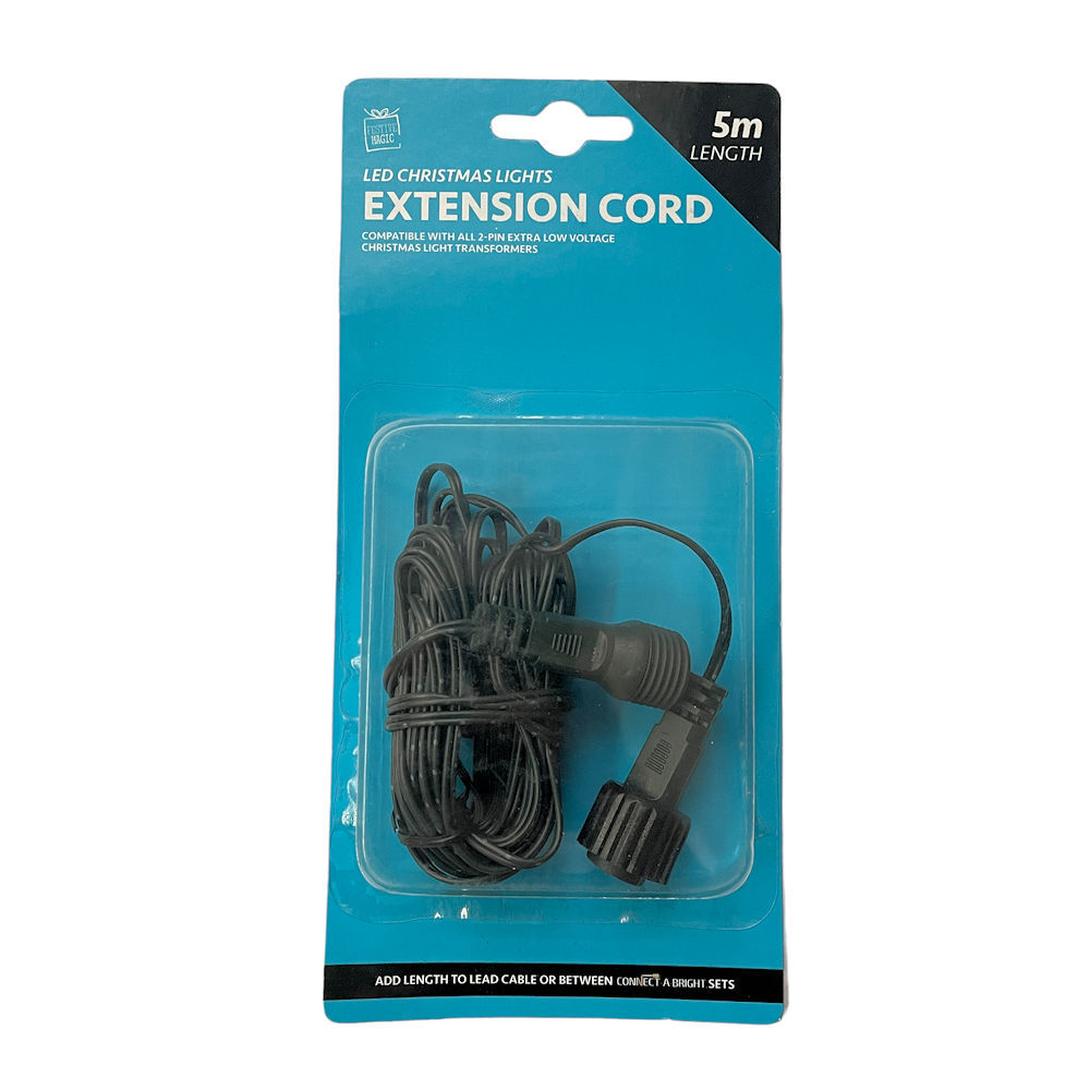 LED Connectable extension Cord 5m | Christmas Complete