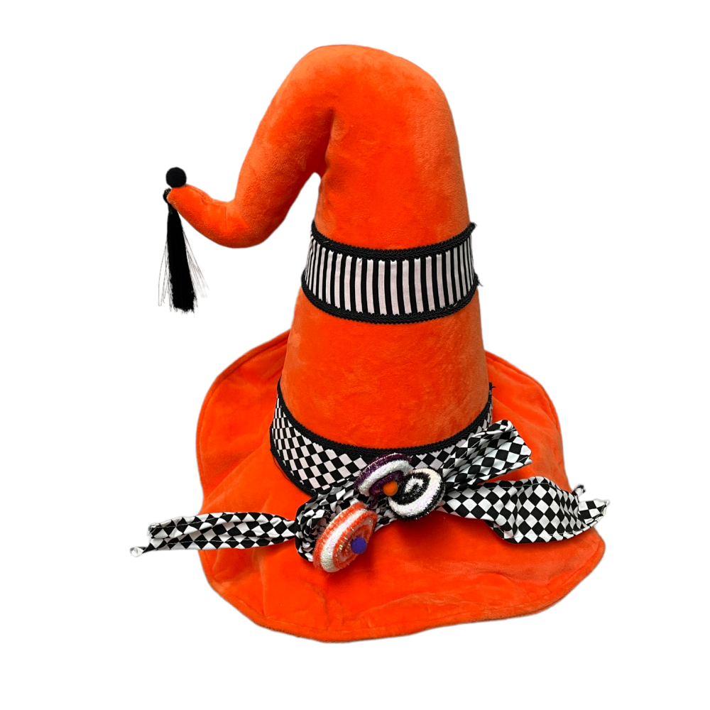 Halloween Orange Witches Hat 48cm | We'll make your Christmas Complete