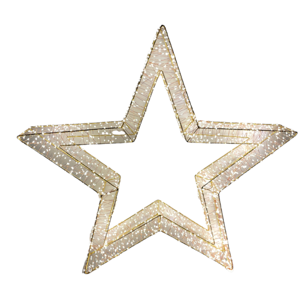 3D Star Metal Frame 1700L 75cm | We'll make your Christmas Complete
