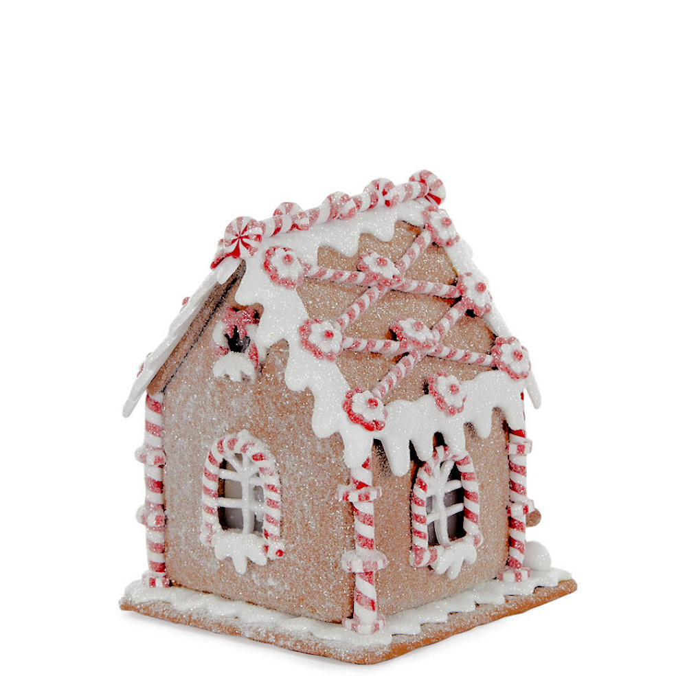 LED Gingerbread House with Santa 15cm | We'll make your Christmas Complete