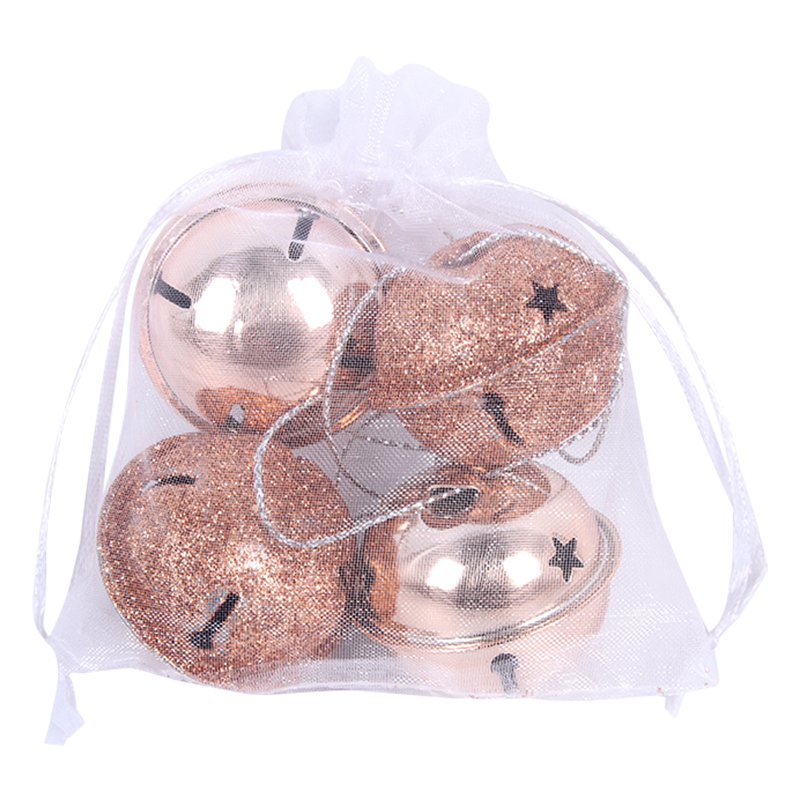 Rose Gold Bells 4cm 4pc | We'll Make Your Christmas Complete