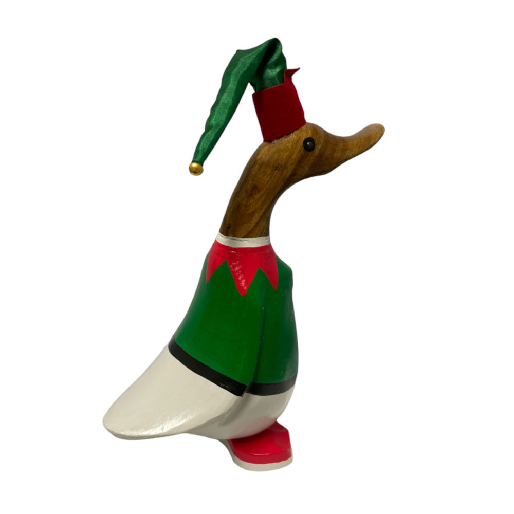 Elf Duck Red & Green 17cm | Christmas Complete