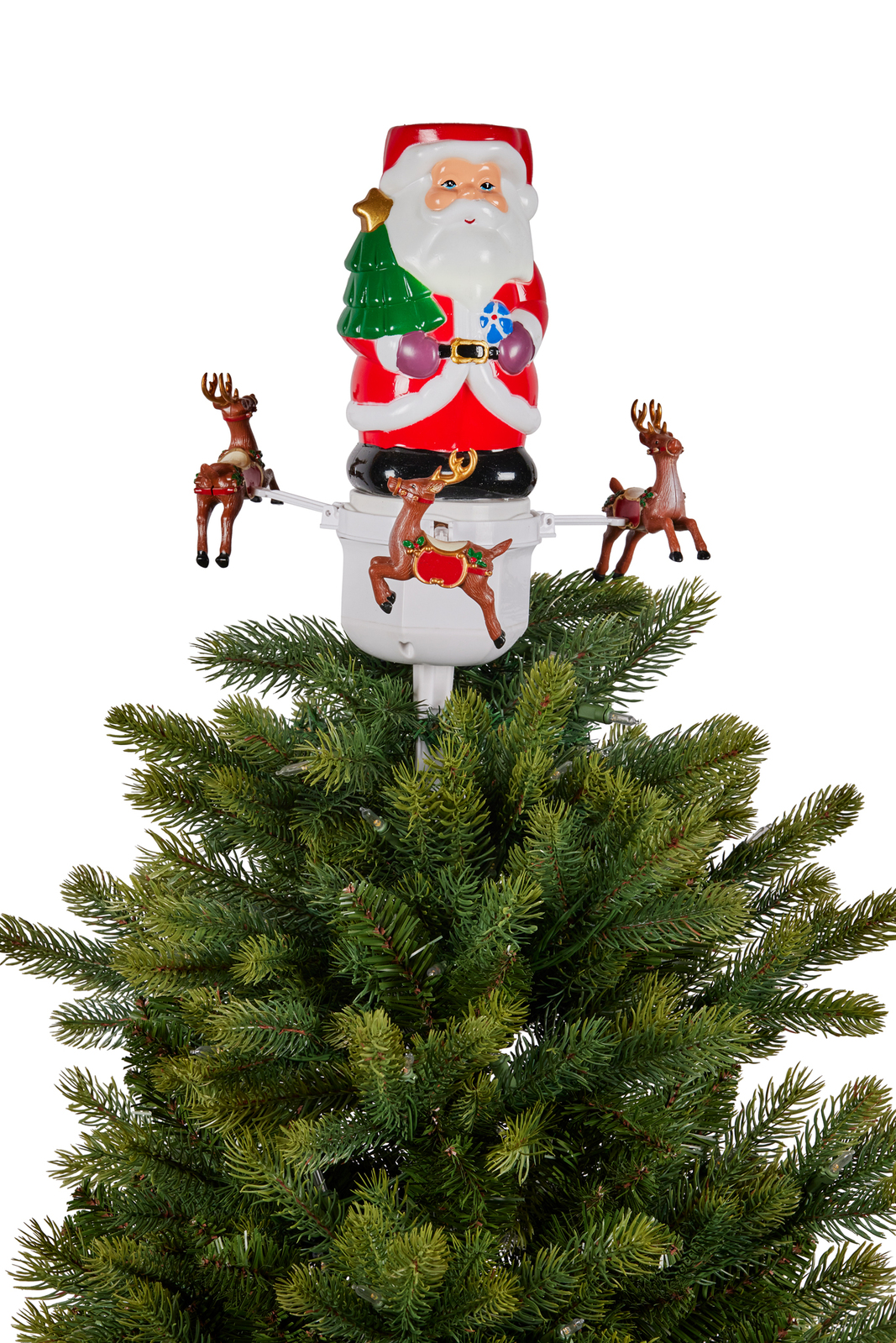 Santa Tree Topper Animated 27cm | Christmas Complete