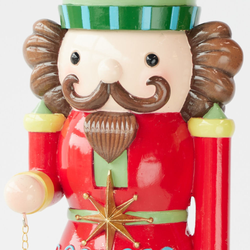 Nutcracker w. Finial Green 34cm | Christmas Complete