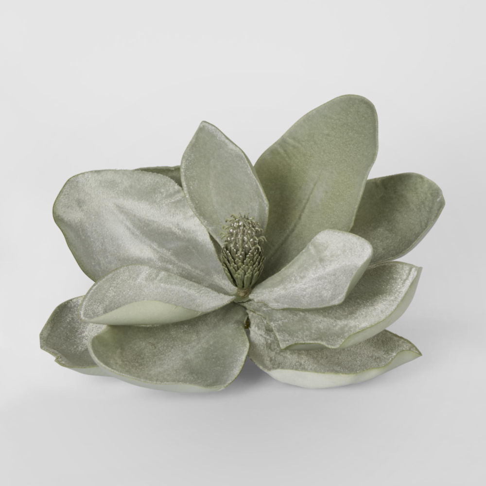 Grandiflora Velvet Magnolia Flower Green | Christmas Complete