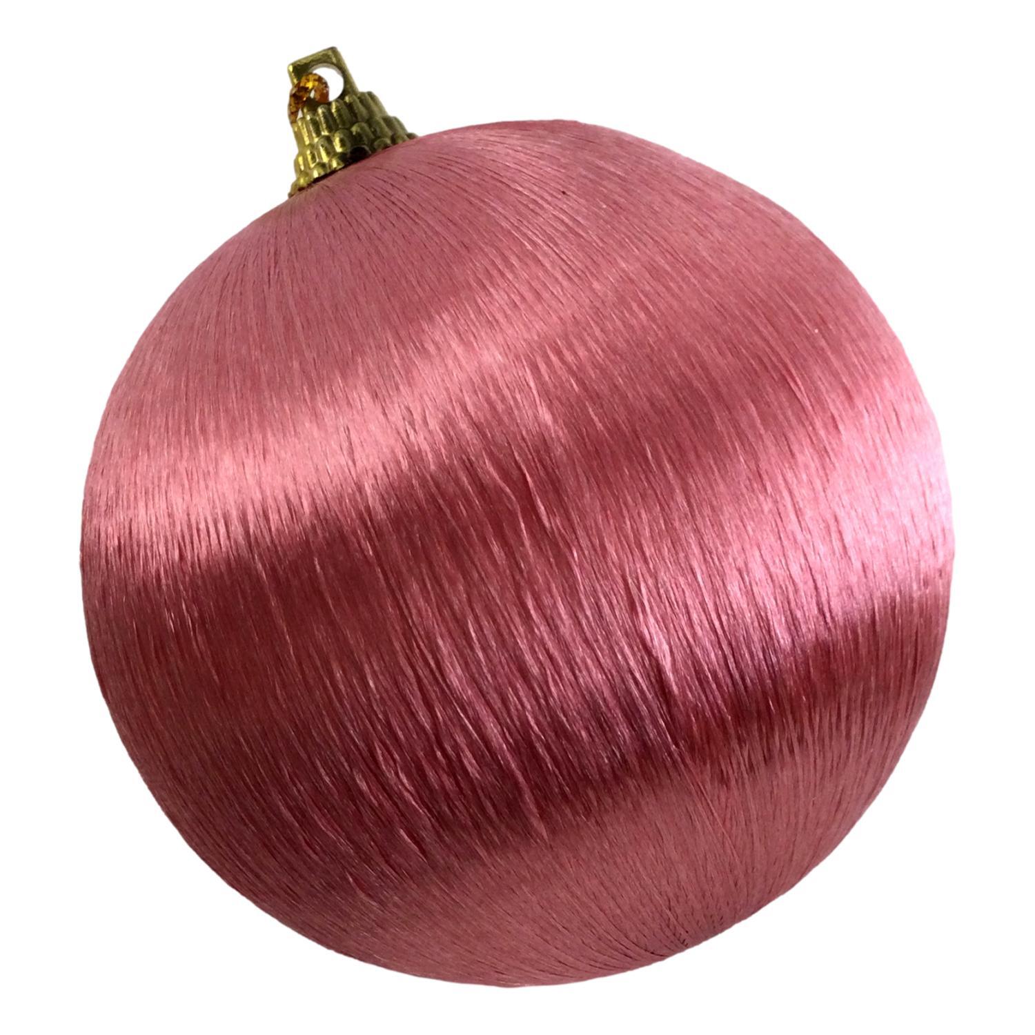 Pink Silk Ball Hanging 6pk | Christmas Complete