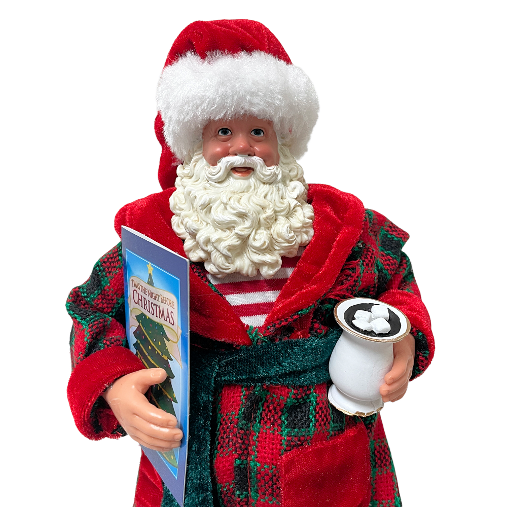 Standing Santa Clause Bedtime 28cm | Christmas Complete