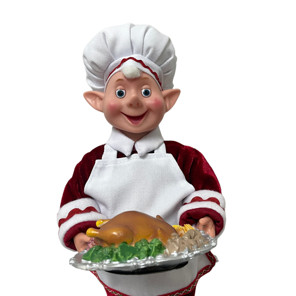 Standing Elf Roast Cook 30cm | Christmas Complete