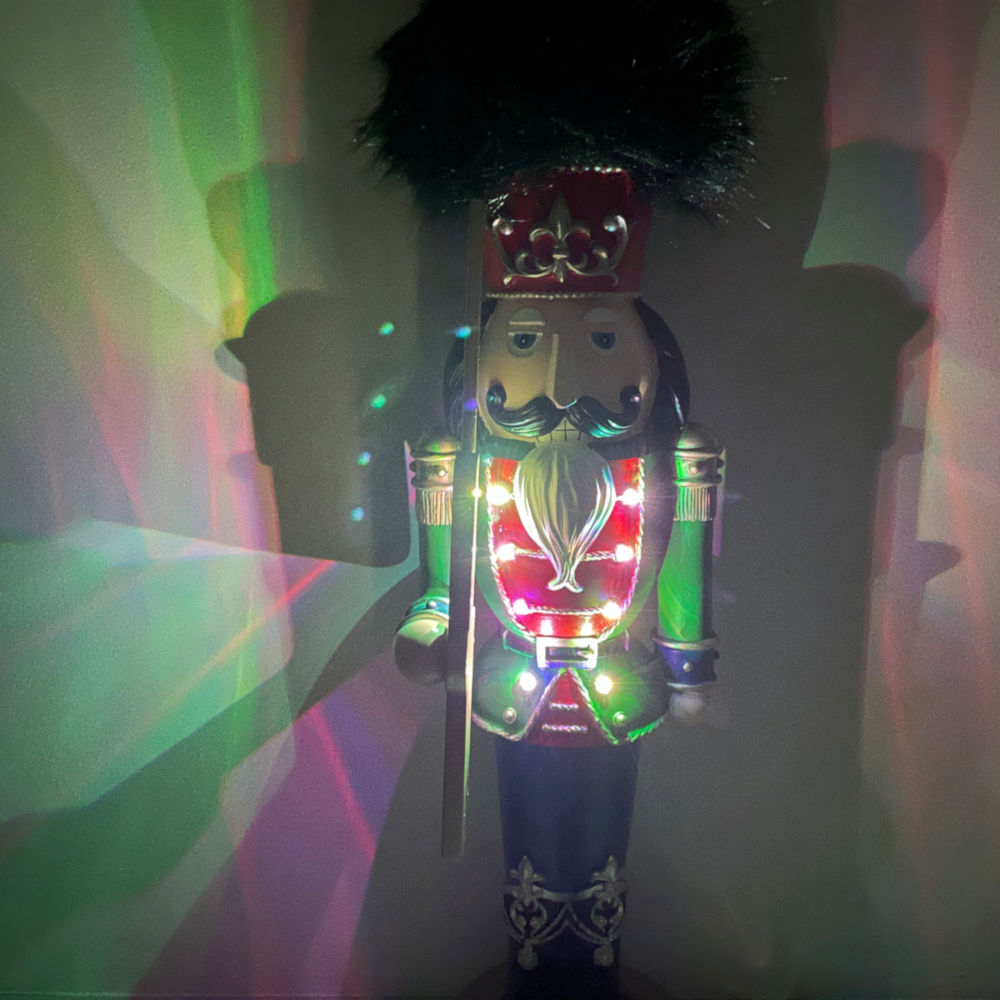 Nutcracker Green/Blue LED 61cm | We'll make your Christmas Complete