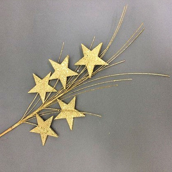 Gold Star Spray 70cm | Christmas Complete