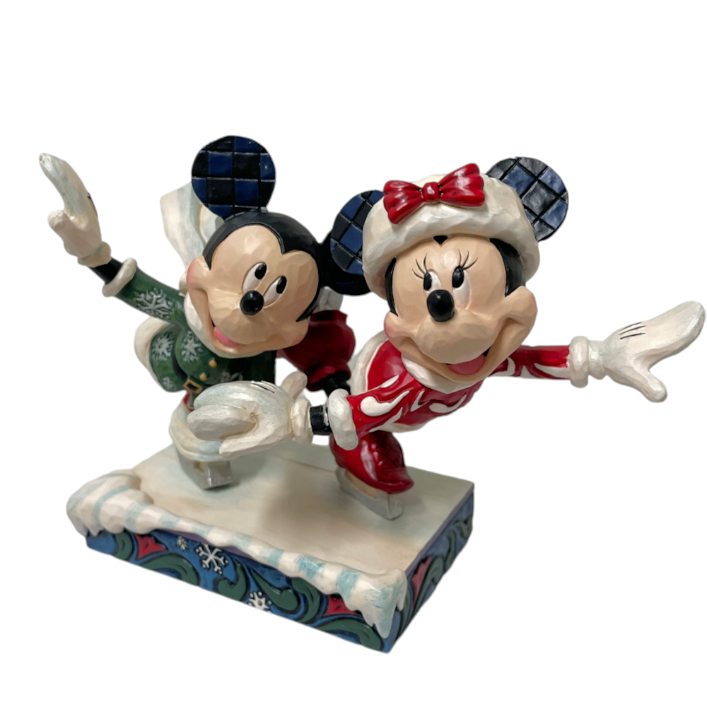 Minnie & Mickey Ice Skating 12.5cm | Christmas Complete