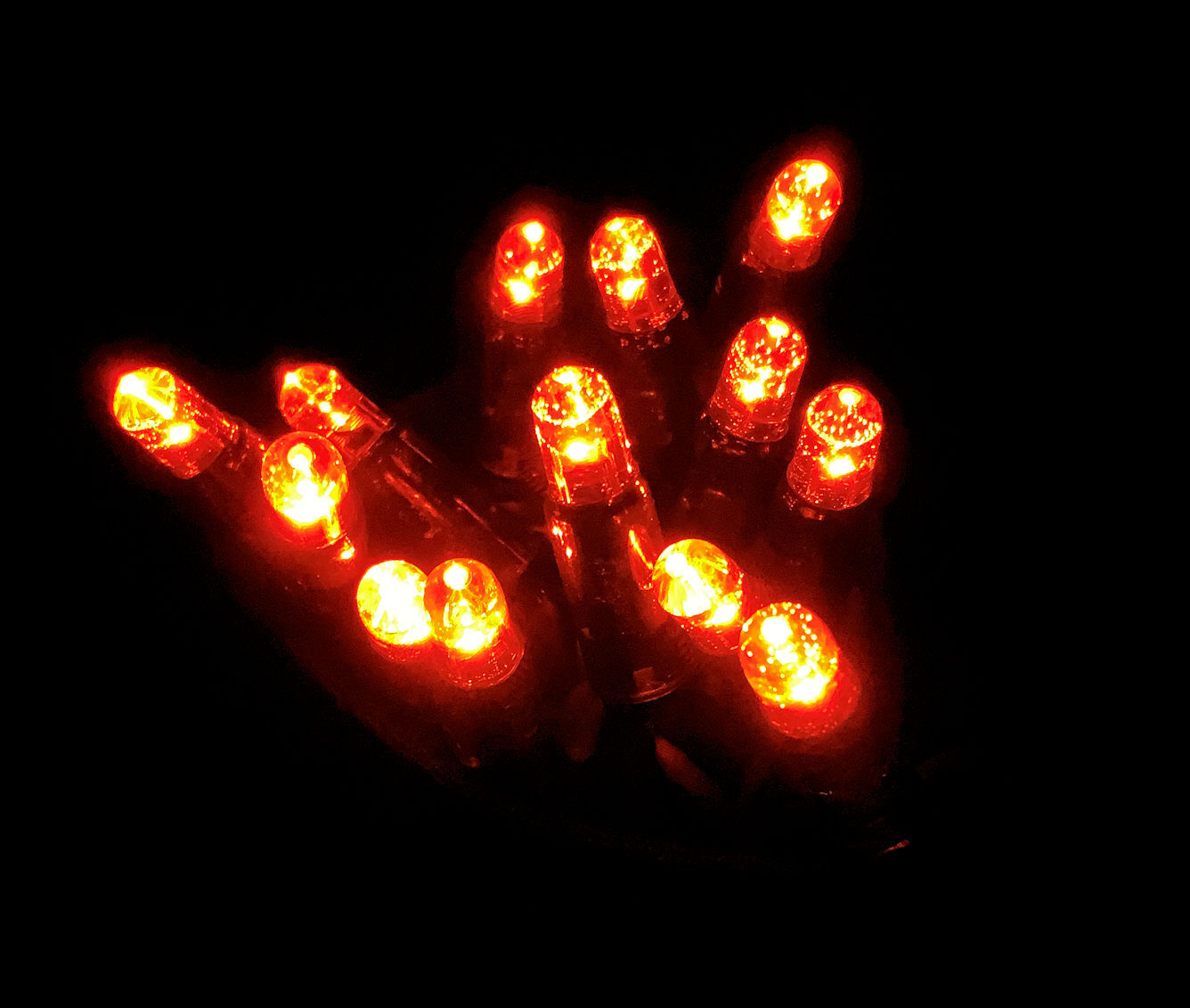 Outdoor LED String Lights 10m Connectable - ORANGE