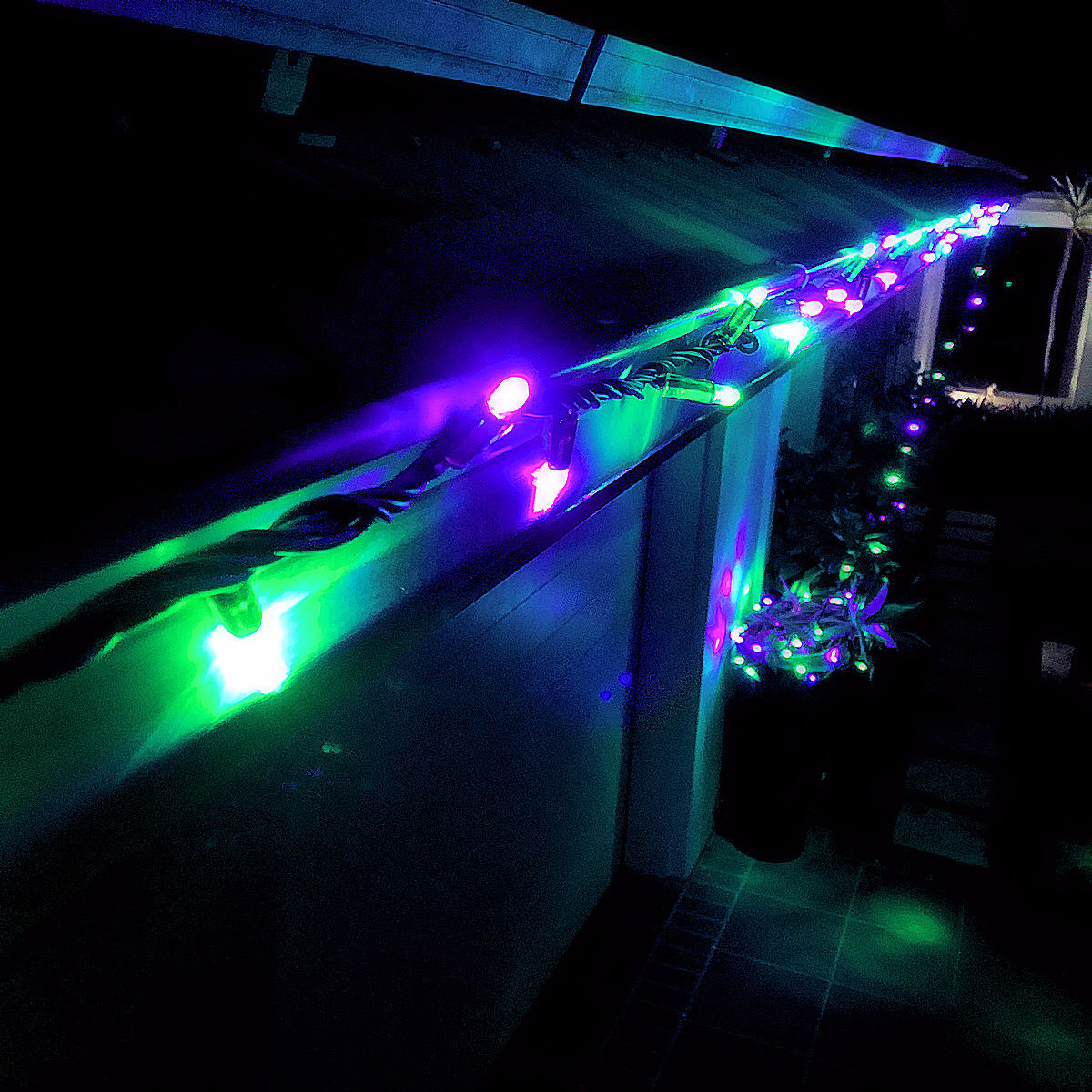 String Lights GREEN/PURPLE 10m | Christmas Complete
