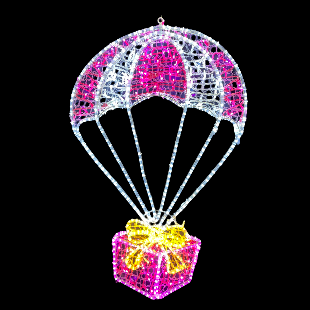 Buy new LED Christmas Parachuting Gift Pink 140cm | Christmas Complete