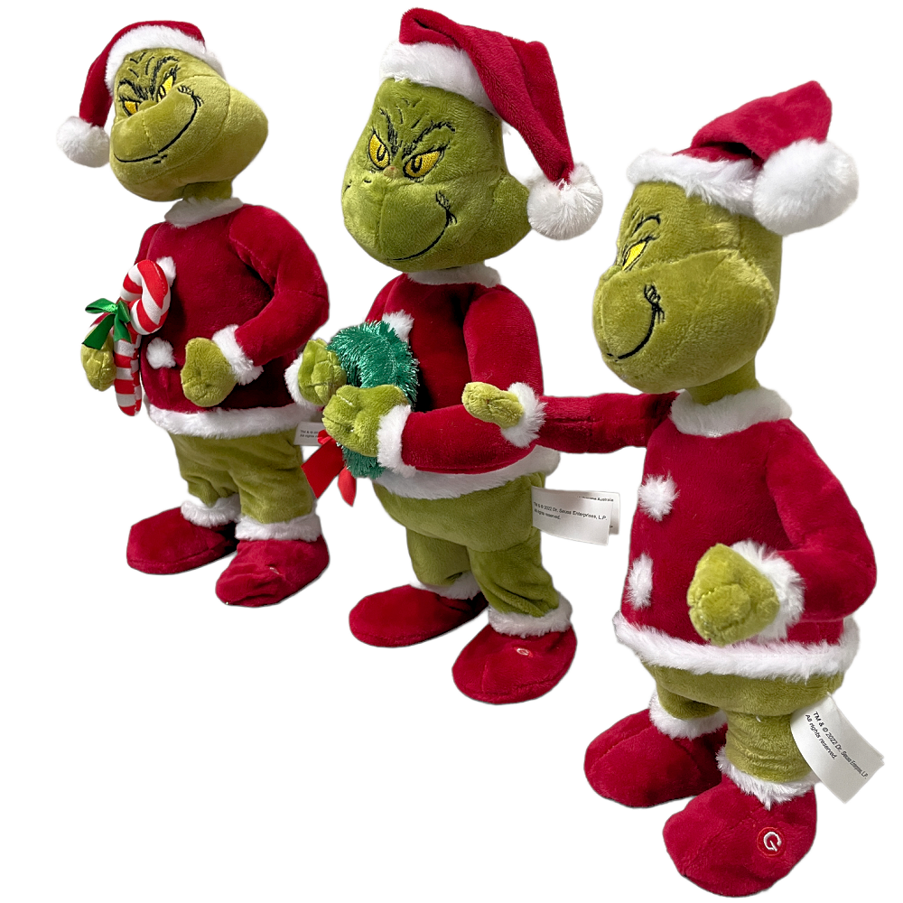 Animated Grinch Small Side Stepper 32cm | Christmas Complete