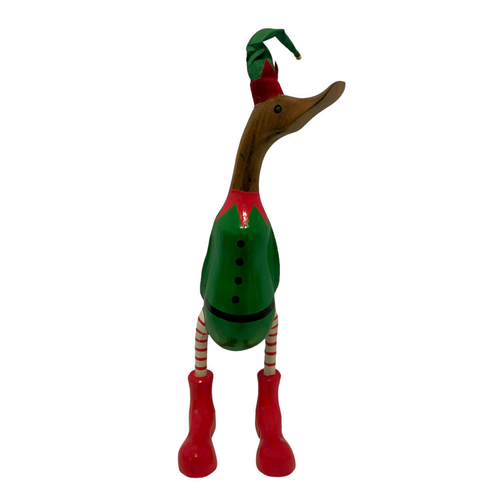 Elf Duck Red & Green 35cm | Christmas Complete