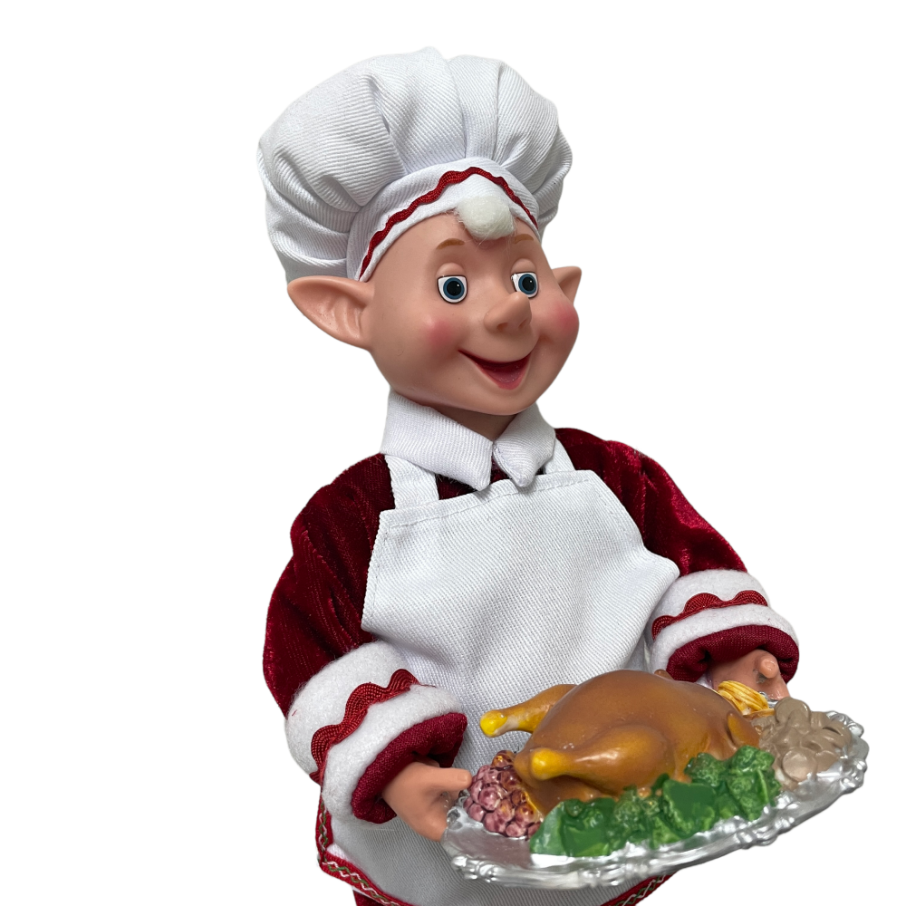 Standing Elf Roast Cook 30cm | Christmas Complete