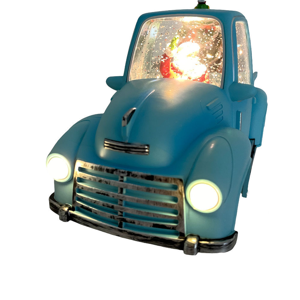 Lantern Blue Ute Santa/Gingerbread 17cm | Christmas Complete