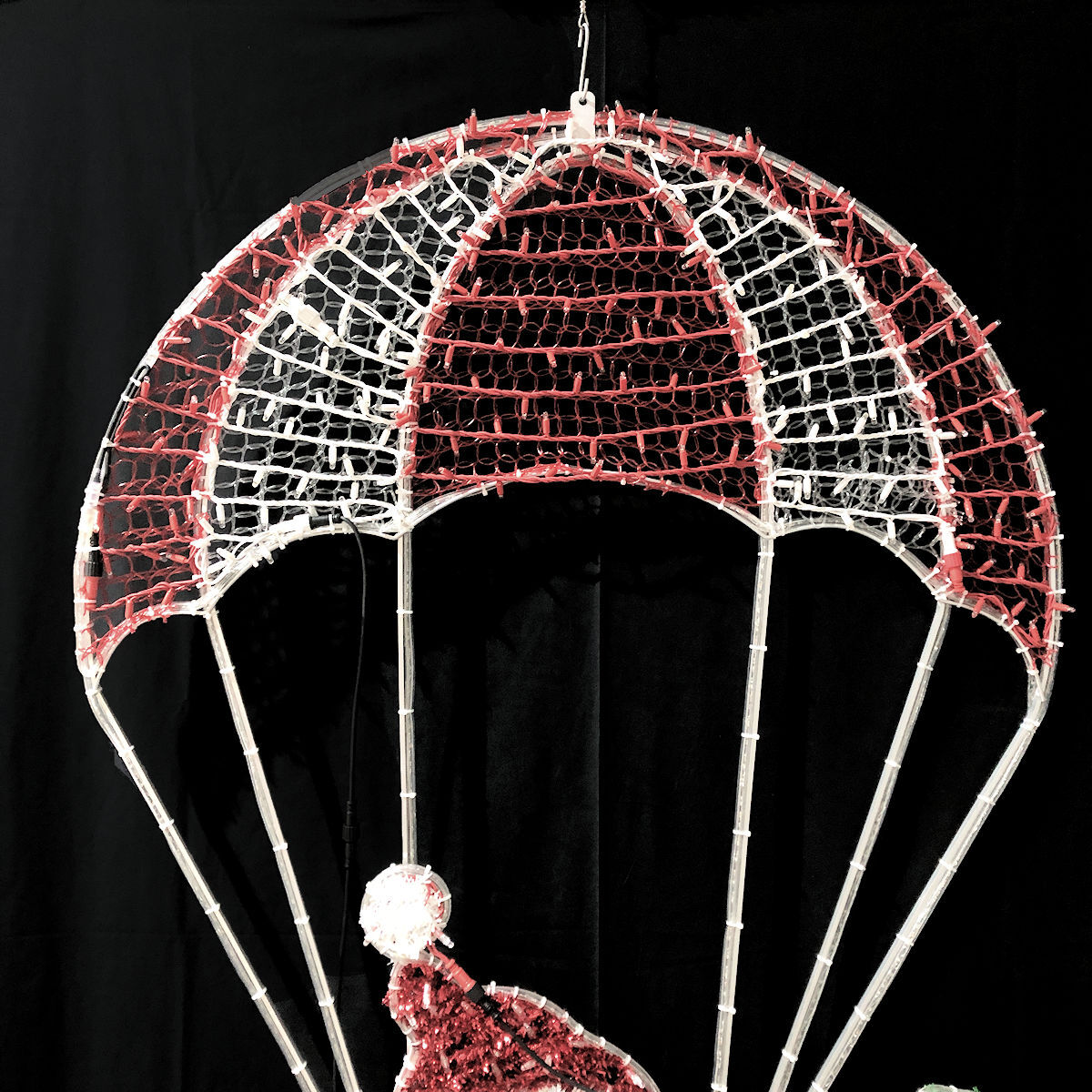 Large Santa Parachute Rope Light Motif | Christmas Complete