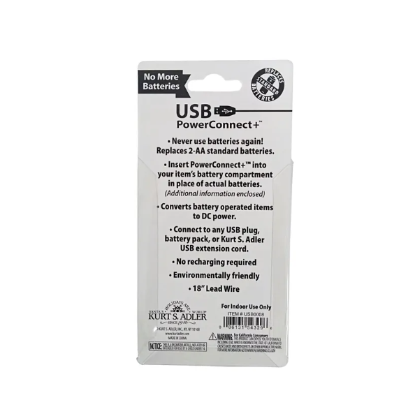 USB Battery Connector 2 x AA | We'll make your Christmas Complete