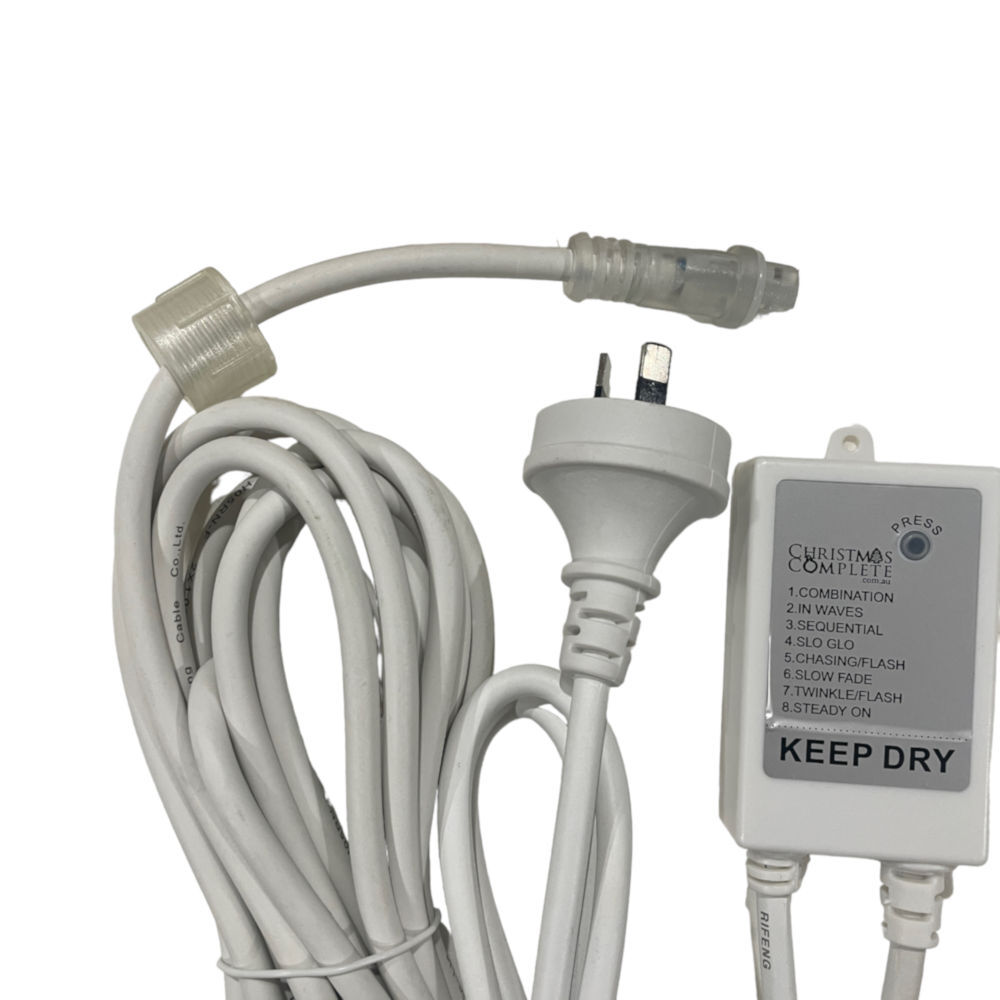 RGB WI-FI Rope Light 8 Function Controller Power Cord | Christmas Complete