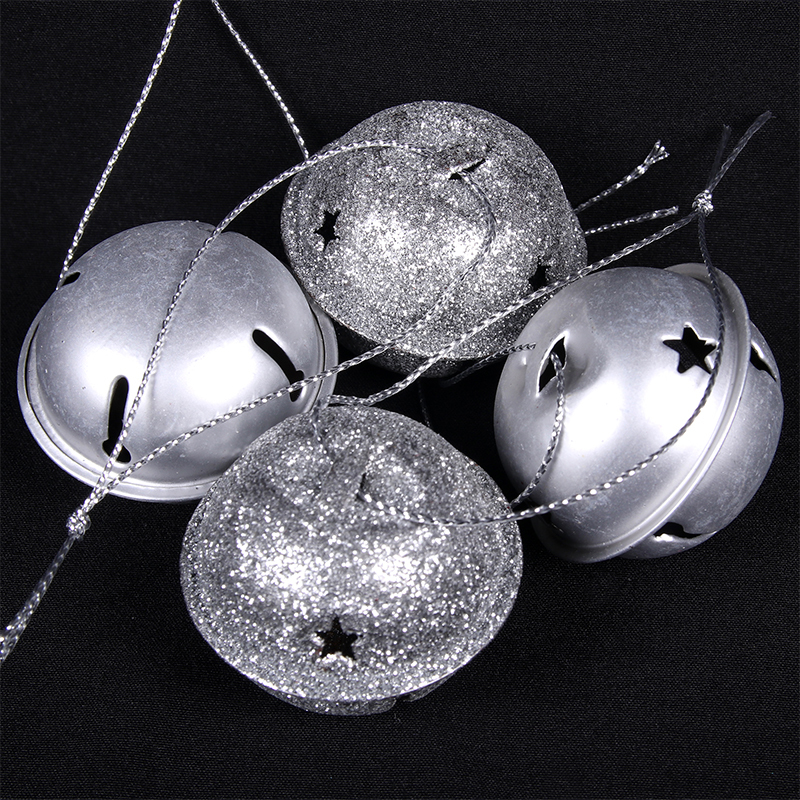 Silver Bells 4cm 4pc | We'll Make Your Christmas Complete