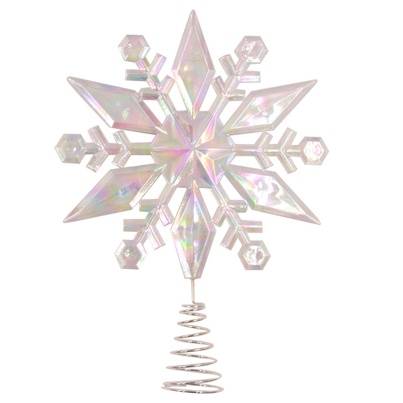 Iridescent Snowflake Tree Topper 23cm | Christmas Complete