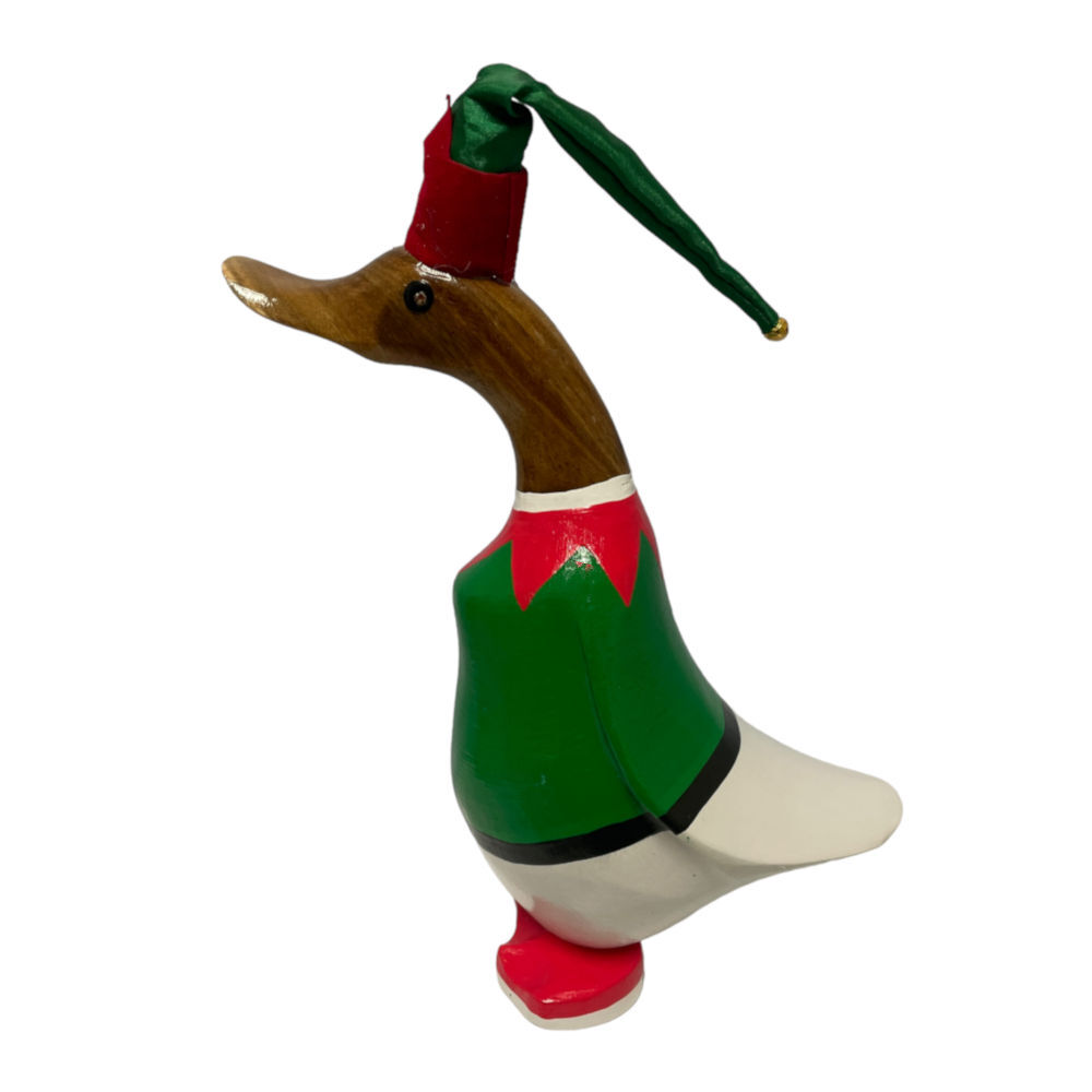 Elf Duck Red & Green 17cm | Christmas Complete