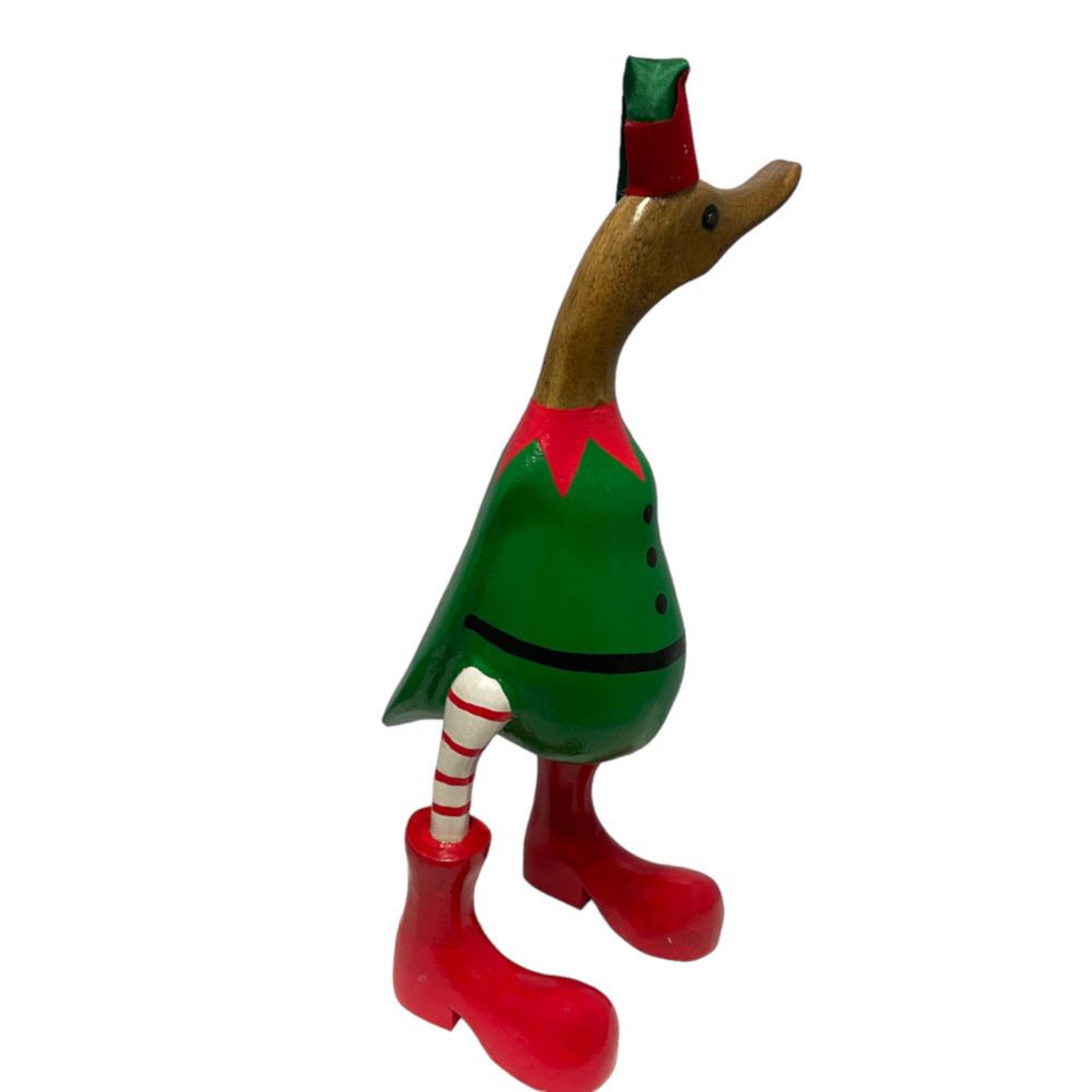 Elf Duck Red & Green 25cm | Christmas Complete