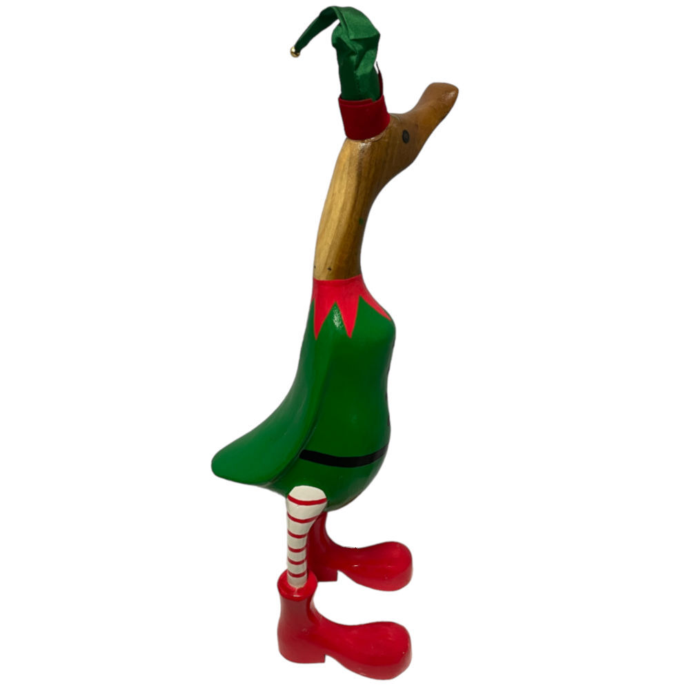 Elf Duck Red & Green 35cm | Christmas Complete