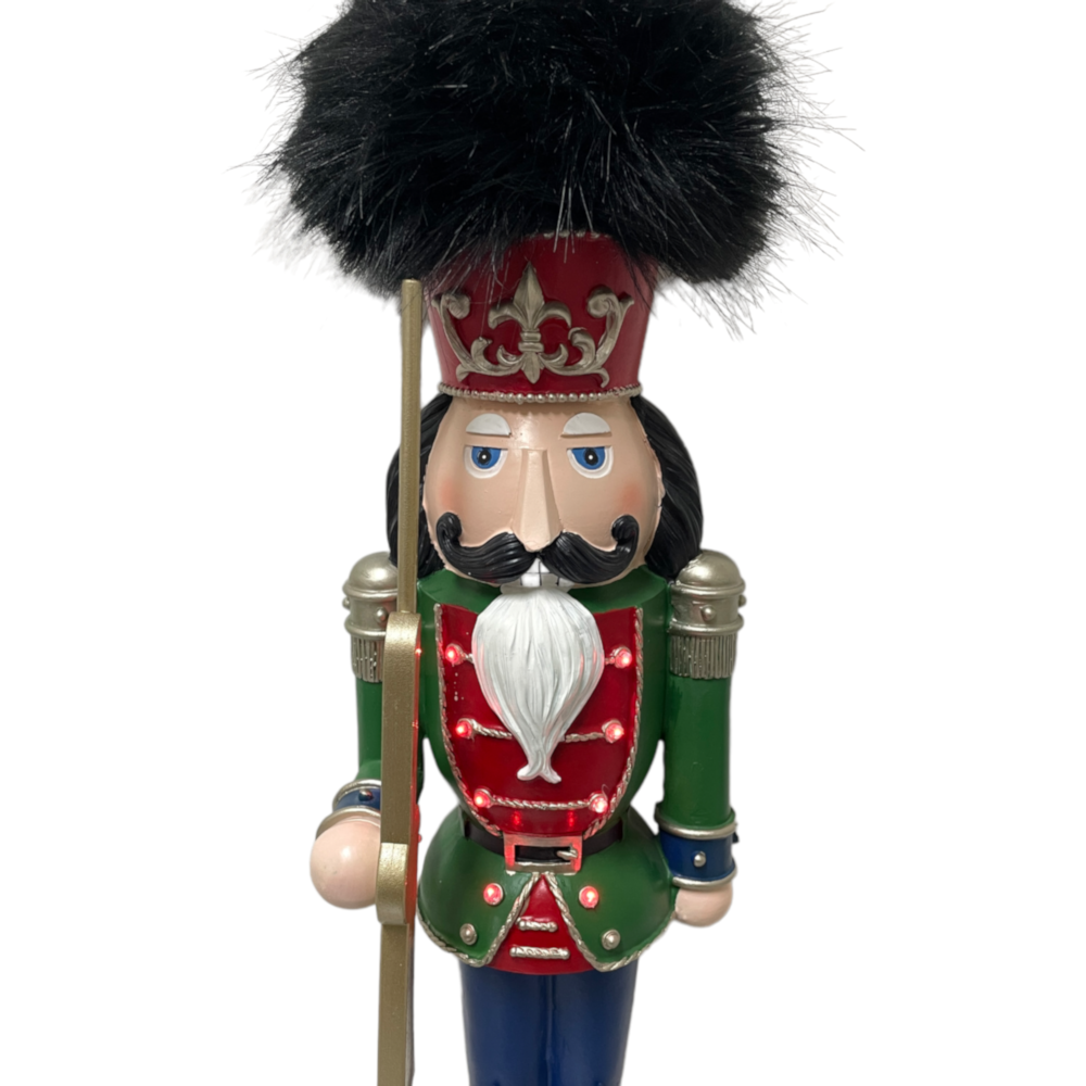 Nutcracker Green/Blue LED 61cm | We'll make your Christmas Complete