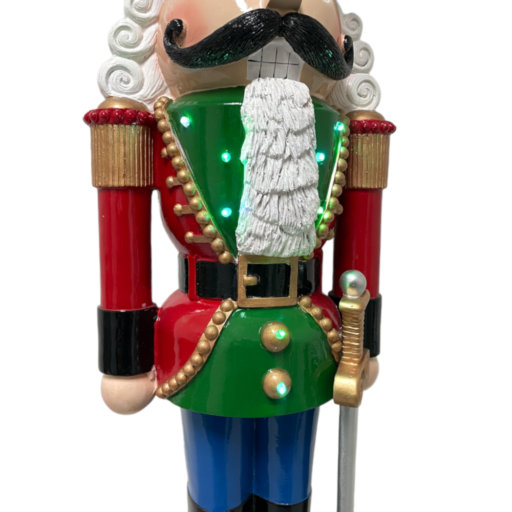 Nutcracker Red/Blue LED 89cm | We'll make your Christmas Complete