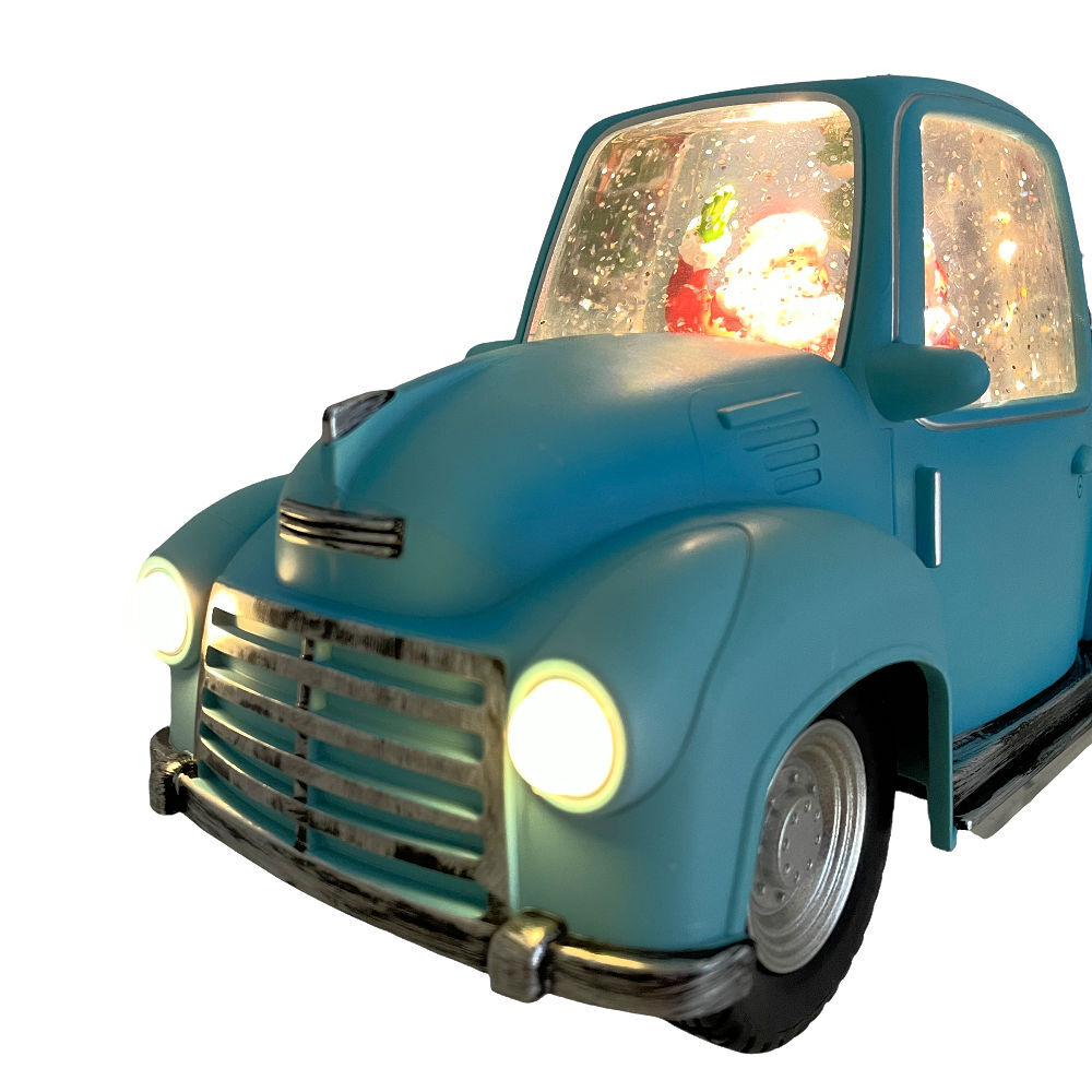 Lantern Blue Ute Santa/Gingerbread 17cm | Christmas Complete
