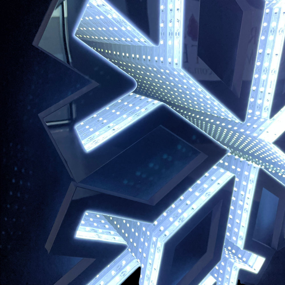 Infinity Hanging Snowflake Large White 60cm | We'll make your Christmas ...