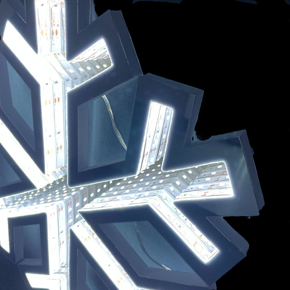 Infinity Hanging Snowflake Small White 40cm | We'll make your Christmas ...