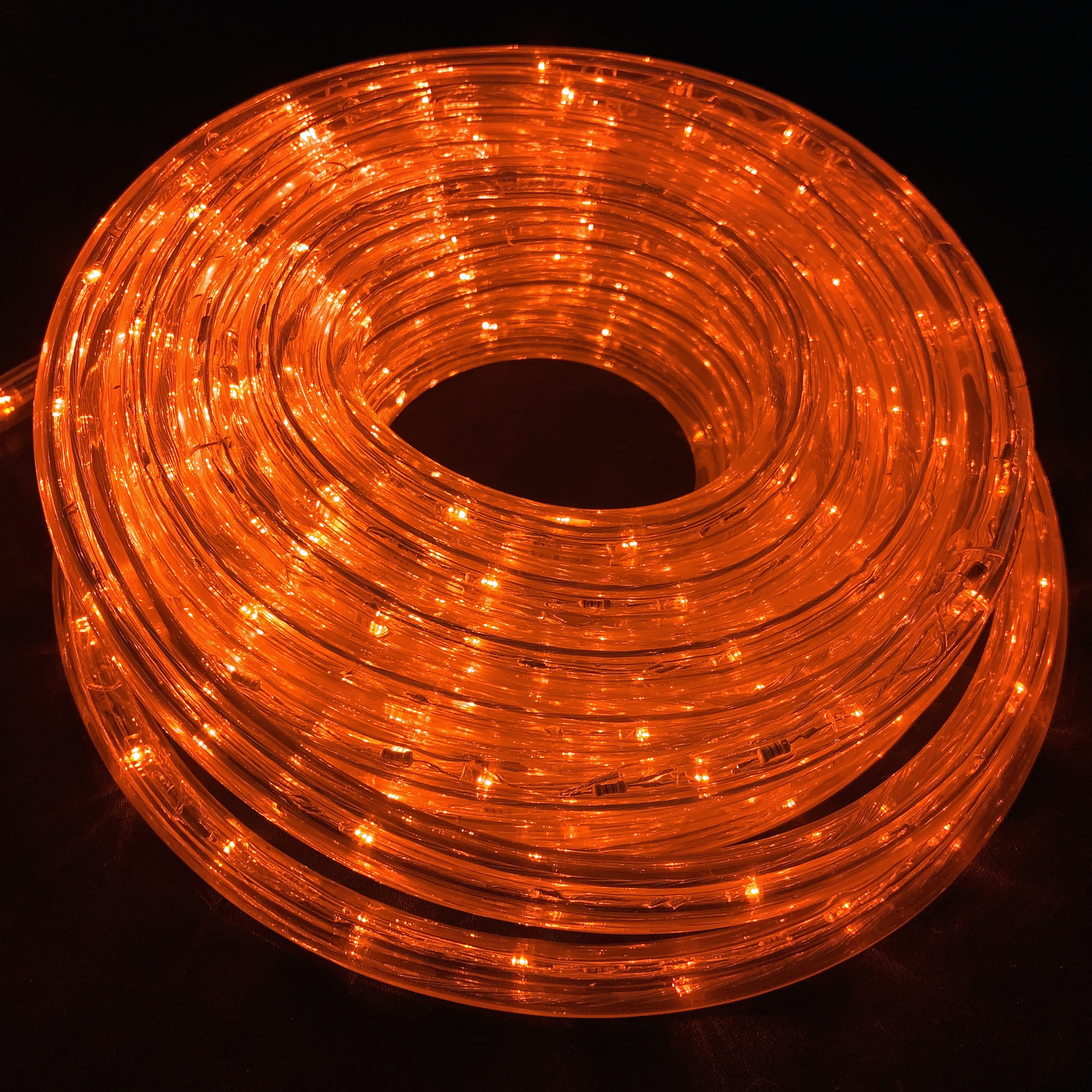 LED Connectable Halloween Orange Rope Light 10m