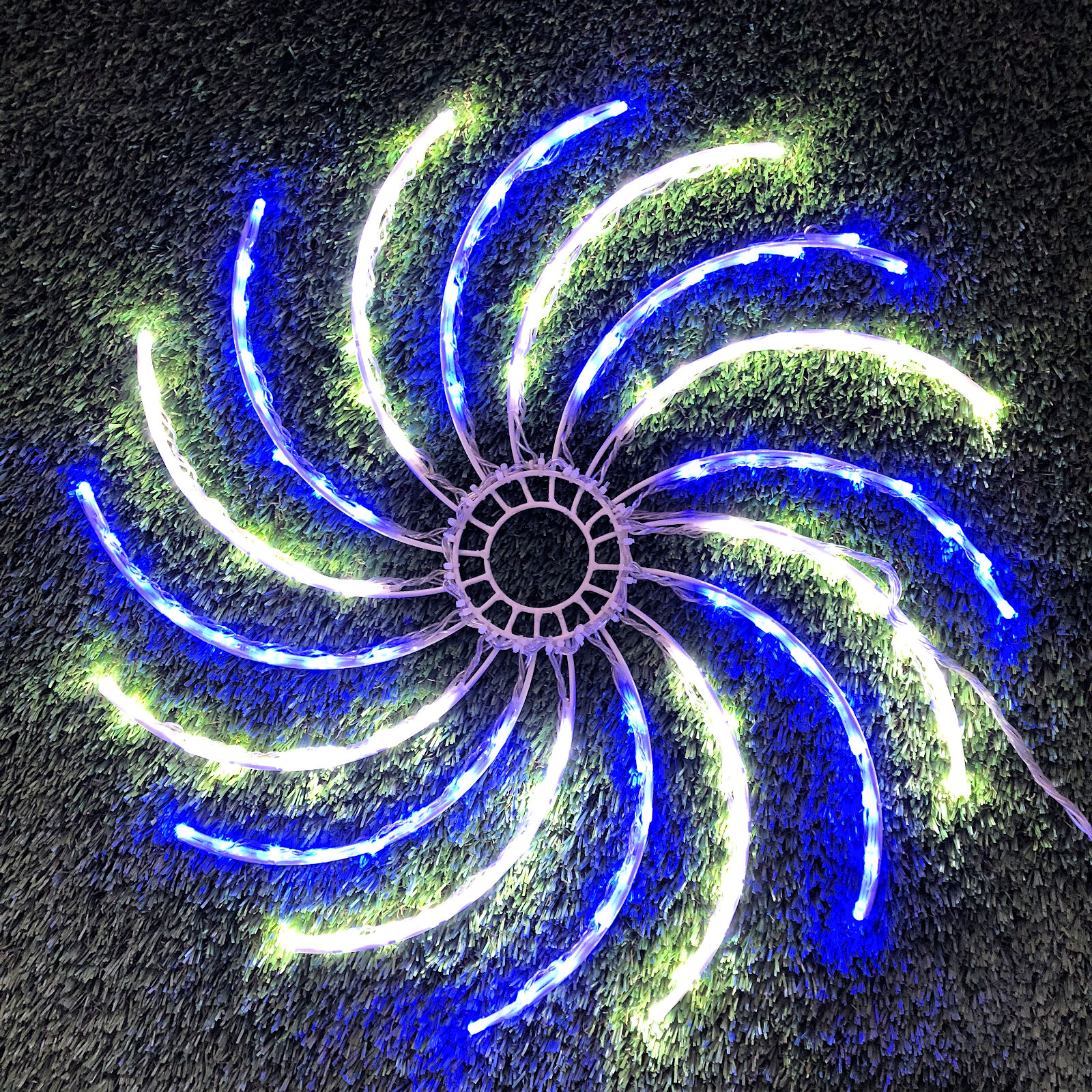 Buy New LED Spinner Light Blue & White 50cm | Christmas Complete