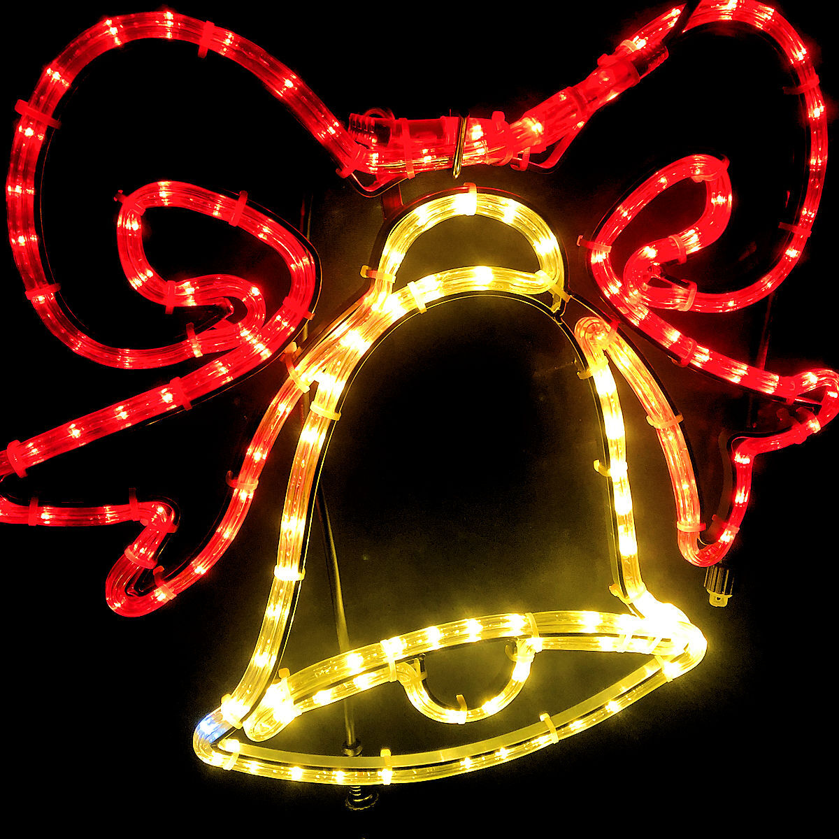 Bell with Red Bow Rope Light Motif | Christmas Complete