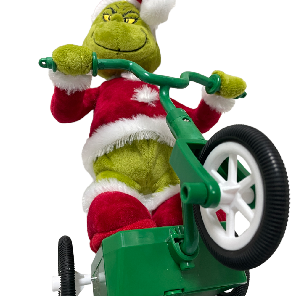Animated Grinch on Scooter 30cm | Christmas Complete