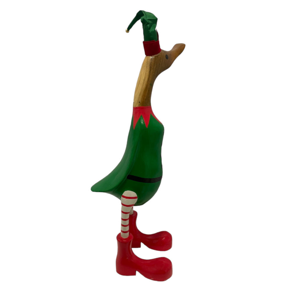 Elf Duck Red & Green 35cm | Christmas Complete