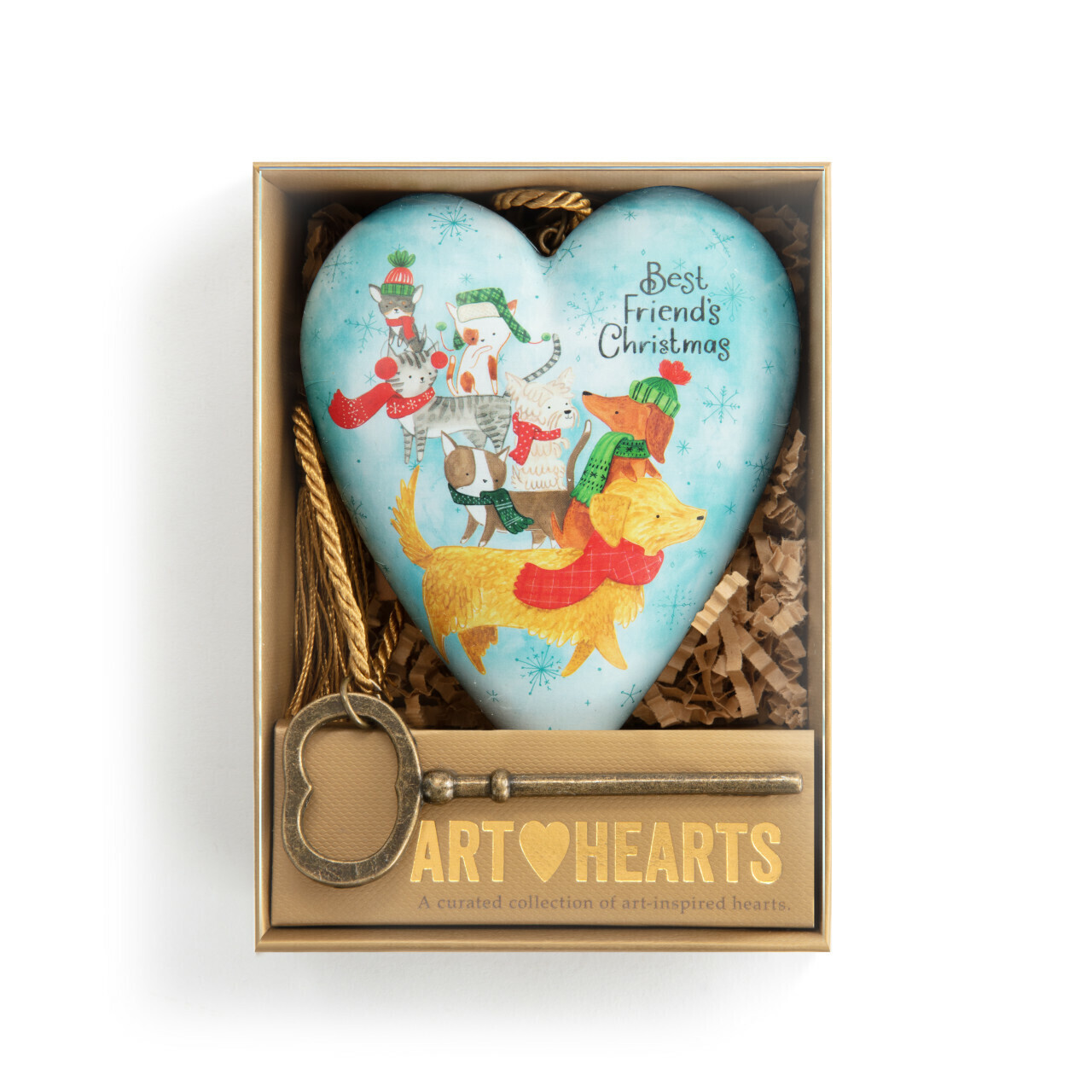 Best Friend's Christmas Art Heart - Demdaco | Christmas Complete