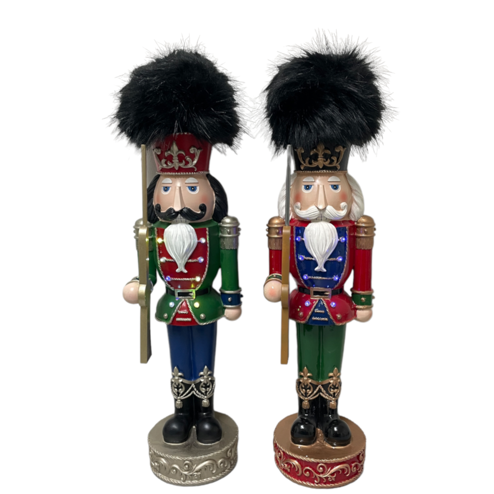 Nutcracker Green/Blue LED 61cm | We'll make your Christmas Complete