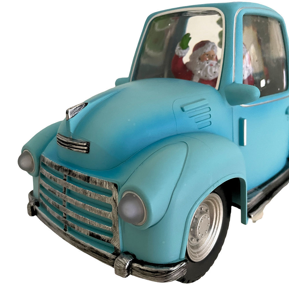 Lantern Blue Ute Santa/Gingerbread 17cm | Christmas Complete