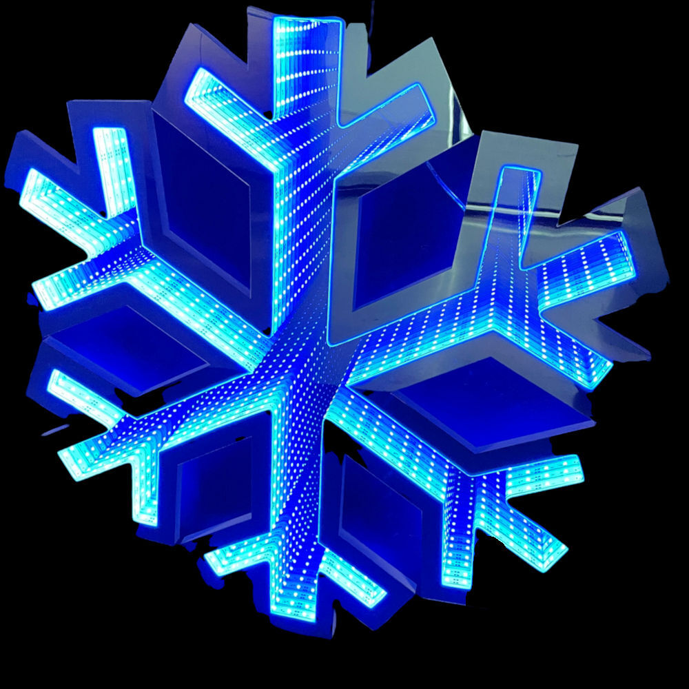 Infinity Hanging Snowflake Large Blue 60cm | We'll make your Christmas ...