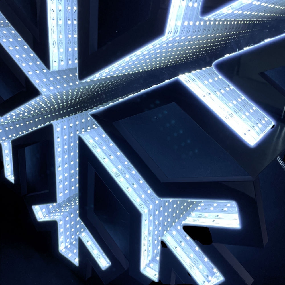 Infinity Hanging Snowflake Large White 60cm | We'll make your Christmas ...