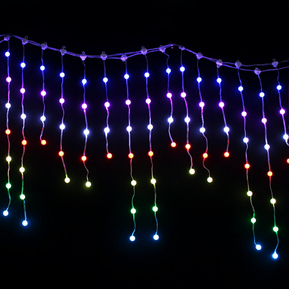 RGB Icicle Light with 15mm Balls and 34 Strings | We'll make your ...