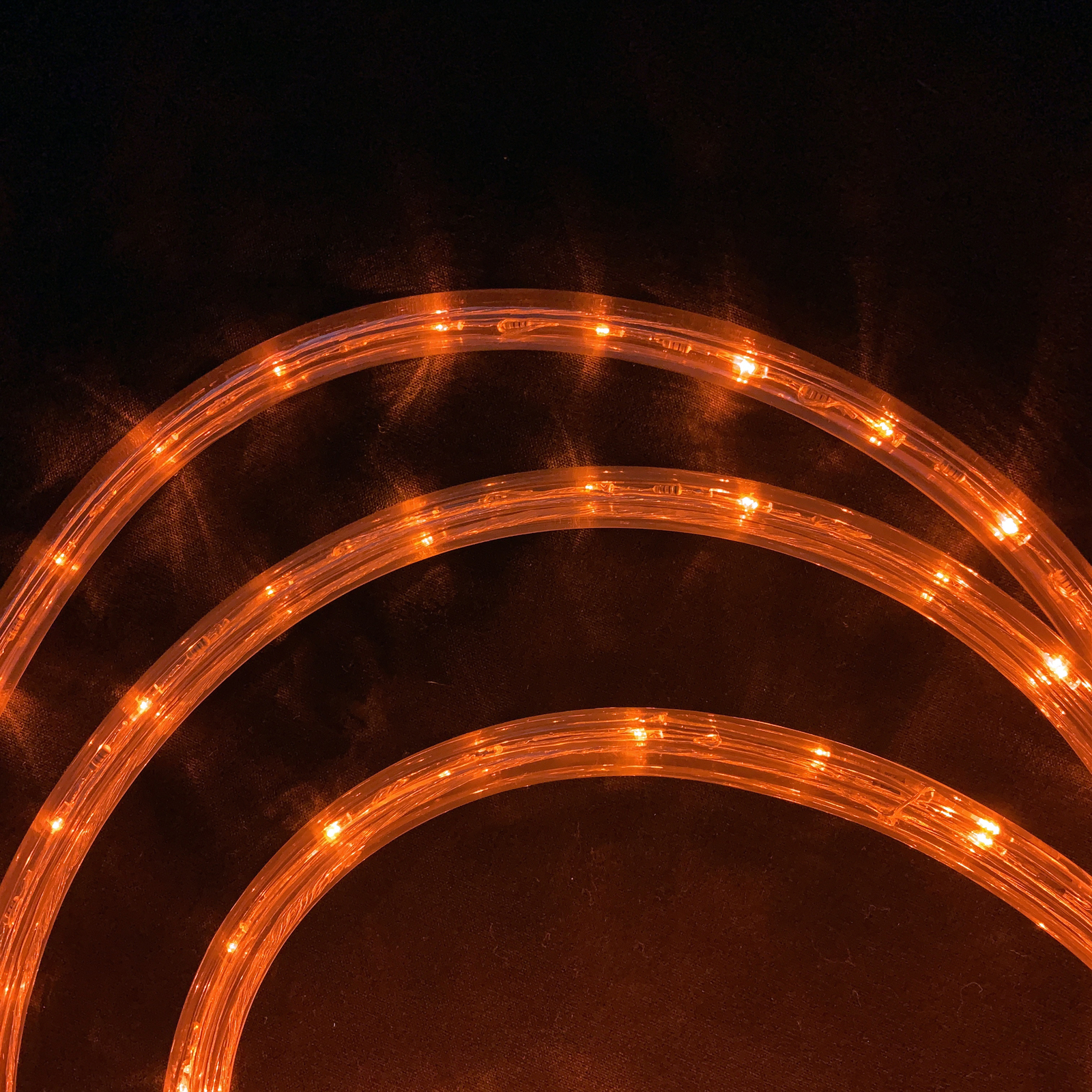 LED Connectable Halloween Orange Rope Light 10m