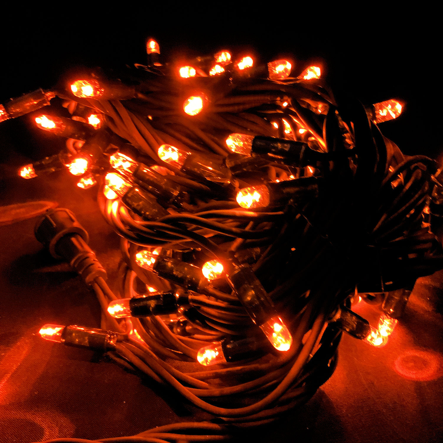 Outdoor LED String Lights 10m Connectable - ORANGE