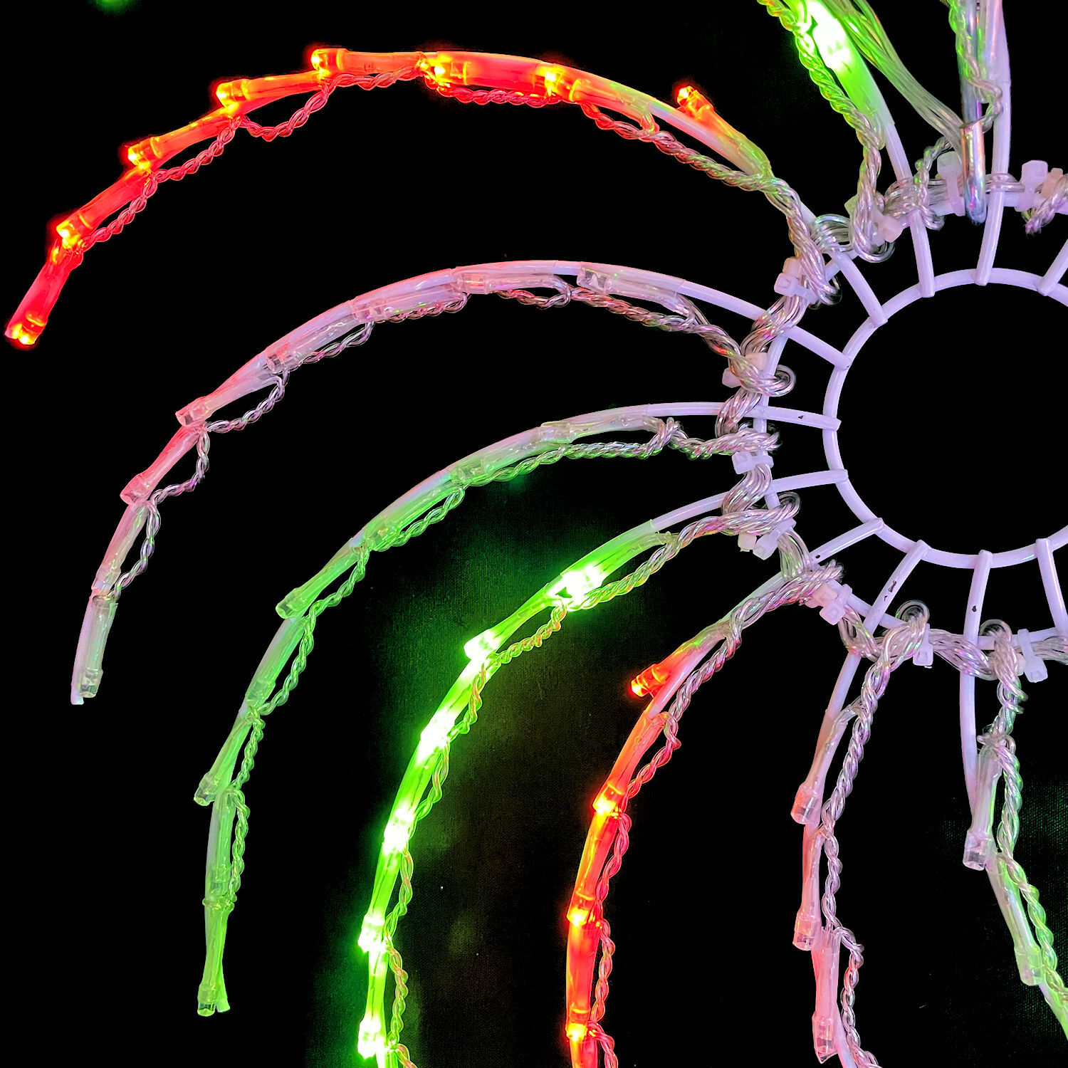 Buy New LED Spinner Green & Red 50cm | Christmas Complete