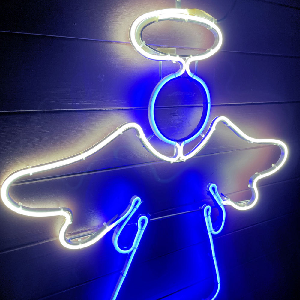 Neon Angel Blue White 77cm | Christmas Complete